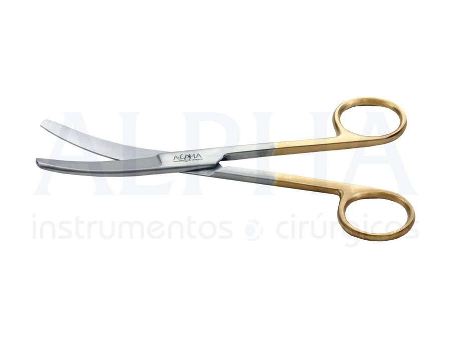 Tesoura Cirúrgica Romba Curva 15cm • Harte Instrumentos Cirúrgicos