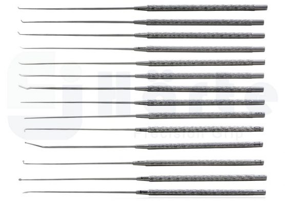 Kit de micro dissector de Rhoton (14 peças + estojo) - Harte ...