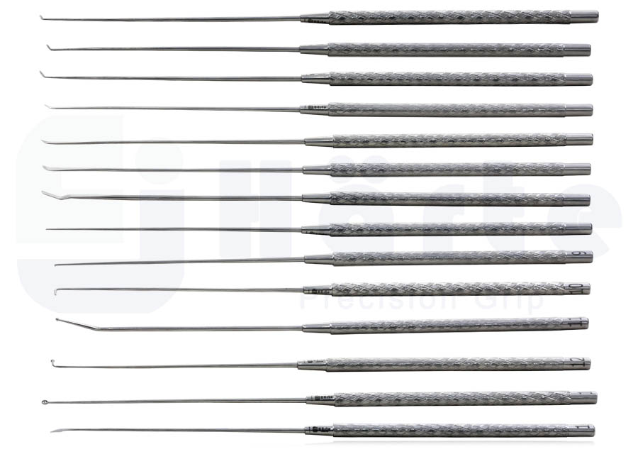 Kit de micro dissector de Rhoton (14 peças + estojo) - Harte ...