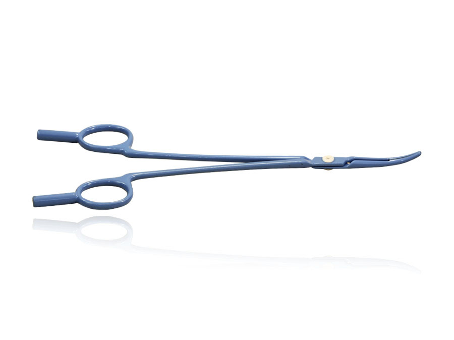 Pinça Bipolar Hemostática Curva 20cm - Harte Instrumentos Cirúrgicos