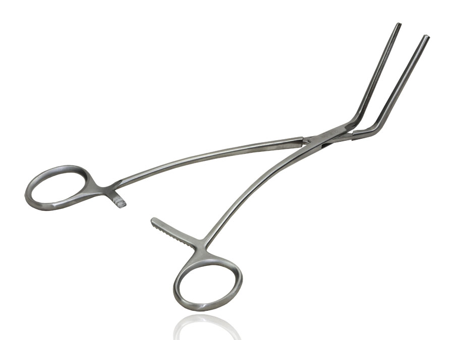 Pinça Clamp Potts Angulada 23cm - Harte Instrumentos Cirúrgicos