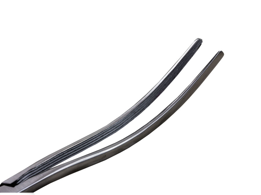 Pinça Kocher Intestinal 25cm Curva - Harte Instrumentos Cirúrgicos
