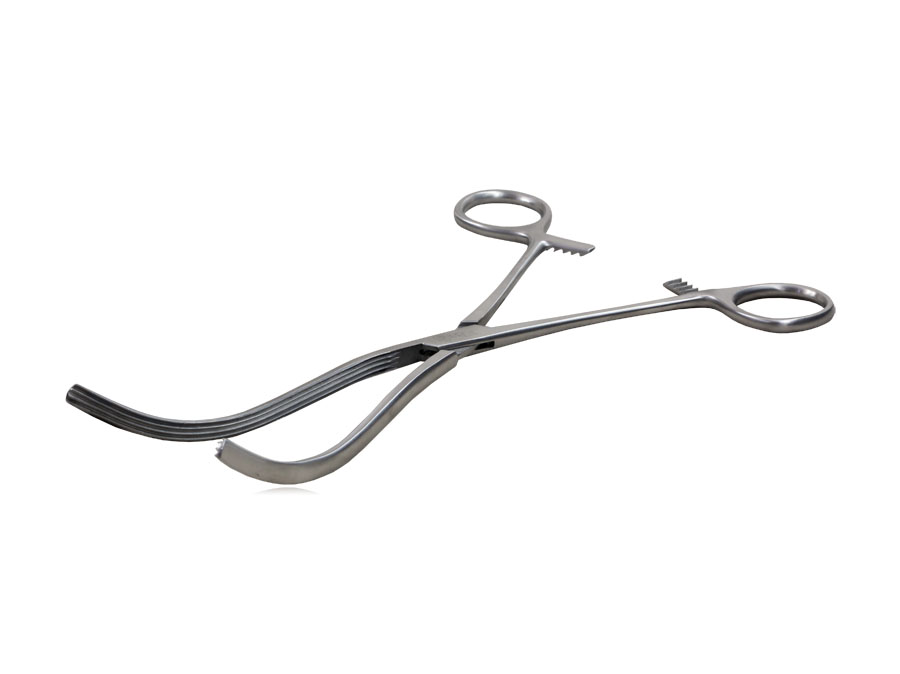Pinça Kocher Intestinal 25cm Curva - Harte Instrumentos Cirúrgicos