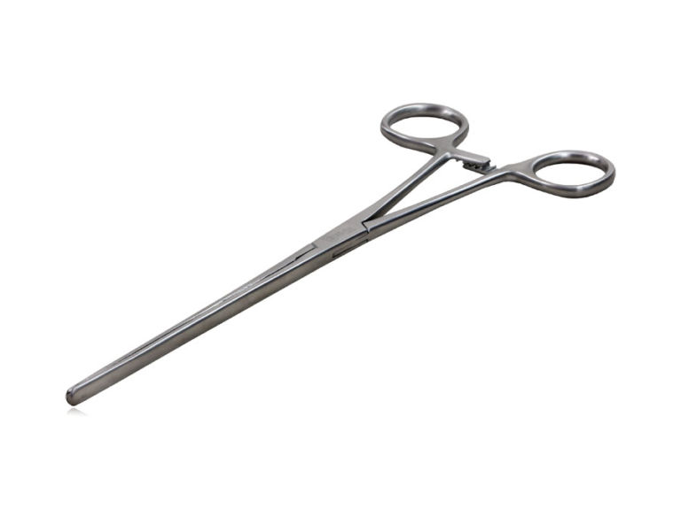 Pinça Kocher Intestinal 25cm Reta - Harte Instrumentos Cirúrgicos