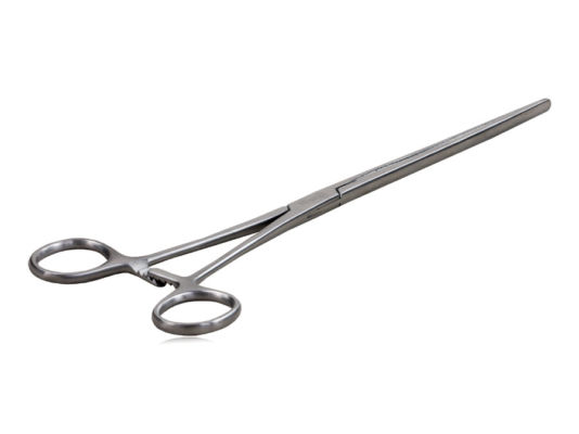 Pinça Kocher Intestinal 25cm Reta - Harte Instrumentos Cirúrgicos