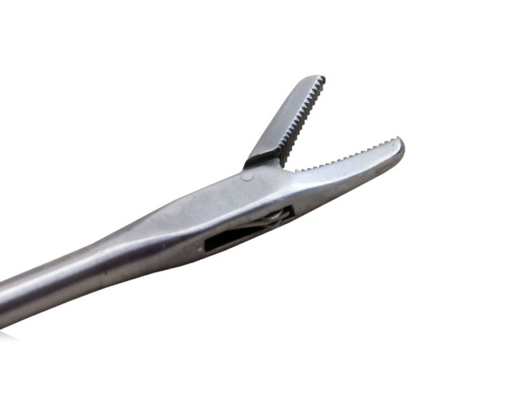 Pinça Jacaré Micro Laringe Com Cremalheira Porta Agulha - Harte ...